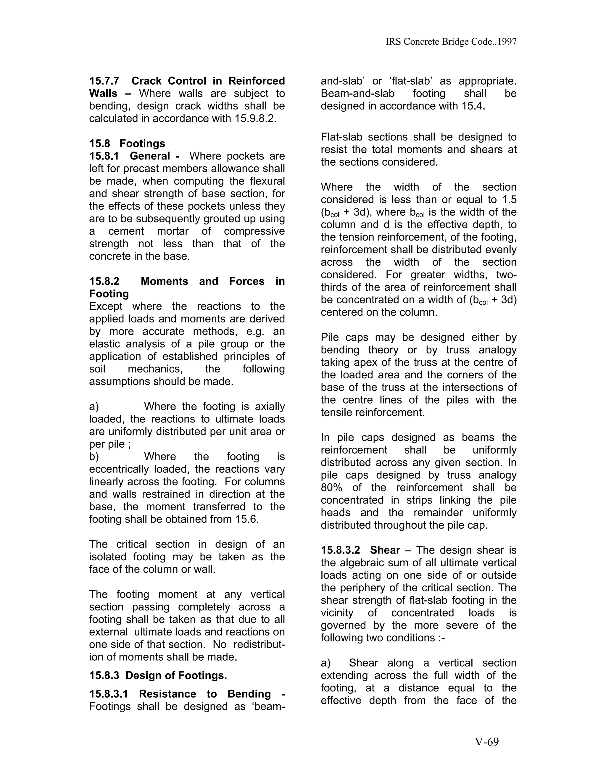 Irs concrete bridge code | PDF