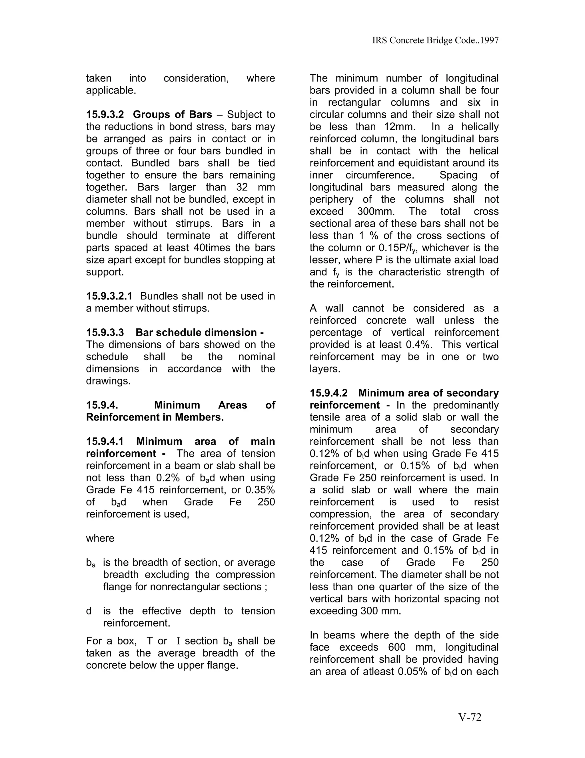 Irs concrete bridge code | PDF