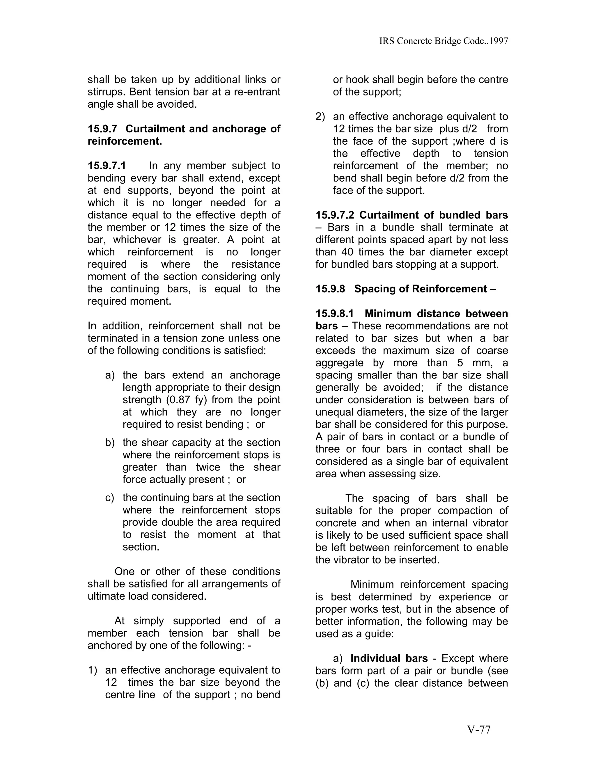 Irs concrete bridge code | PDF