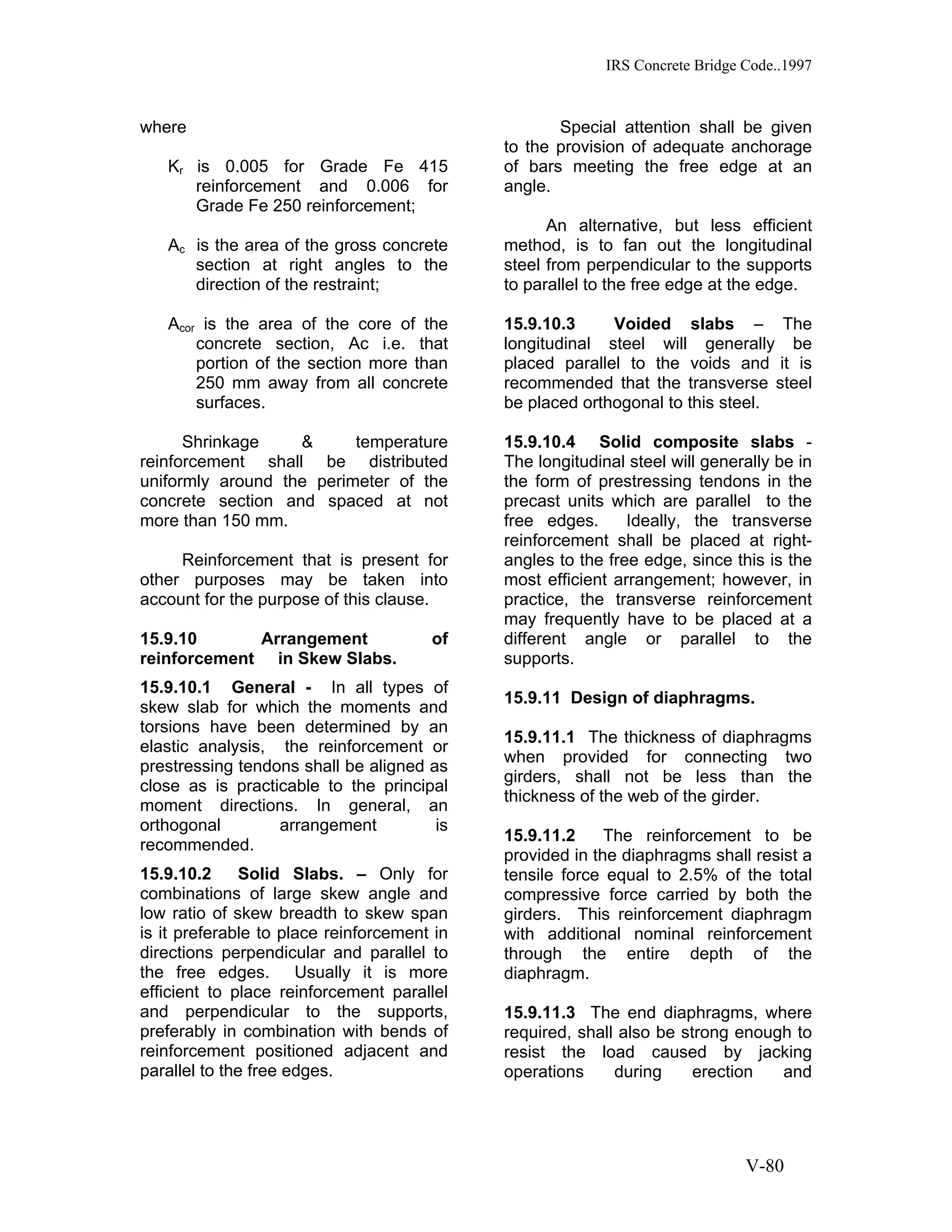 Irs concrete bridge code | PDF