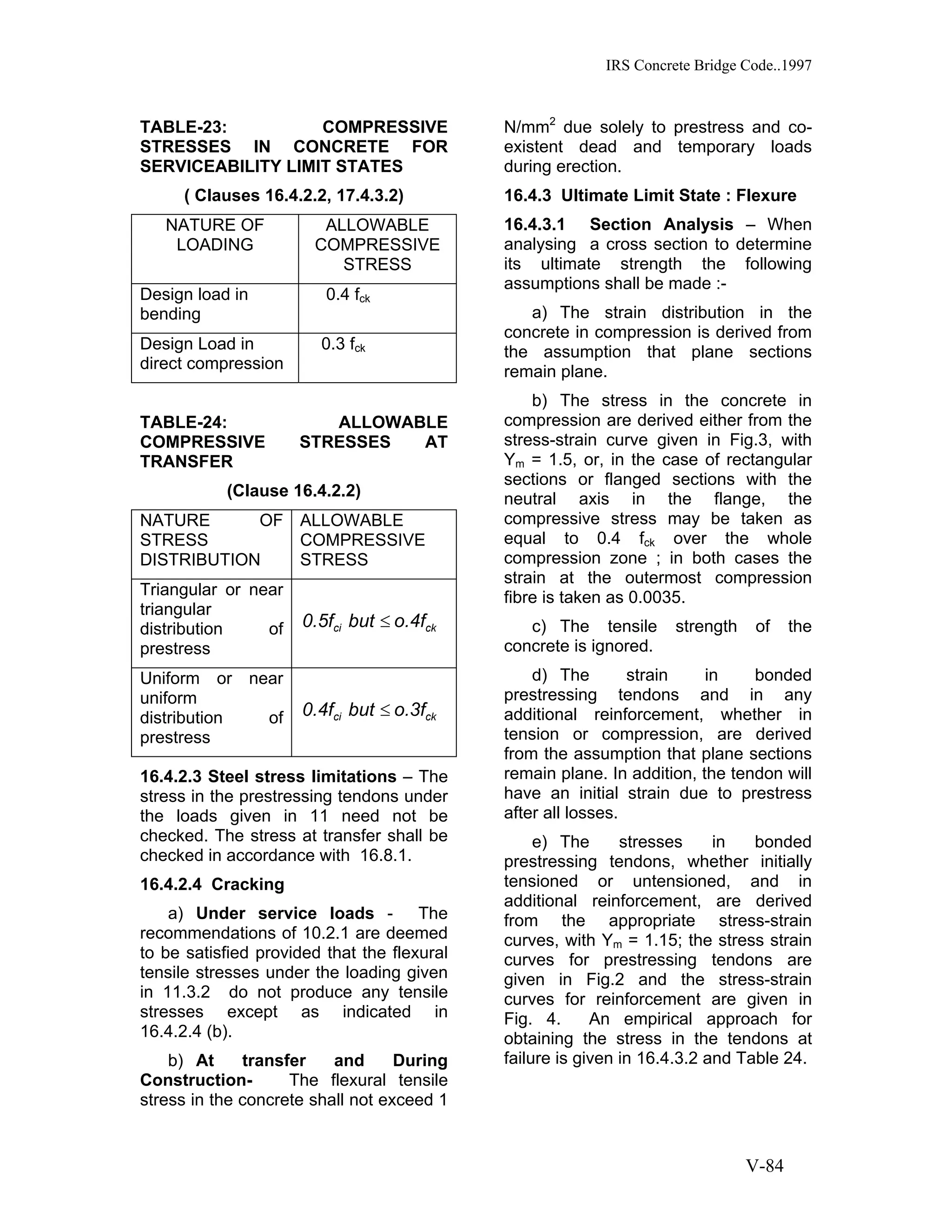 Irs concrete bridge code | PDF