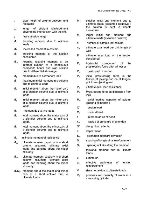 Irs concrete bridge code | PDF