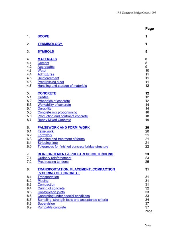 Irs concrete bridge code | PDF