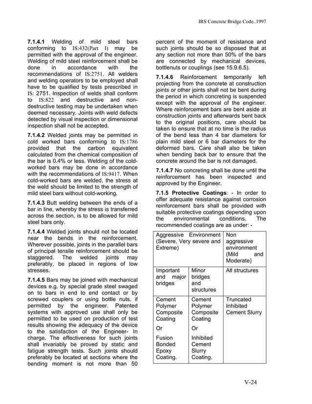 Irs concrete bridge code | PDF