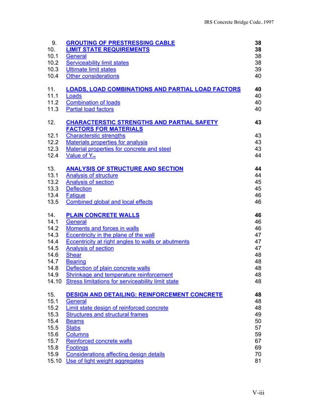 Irs concrete bridge code | PDF