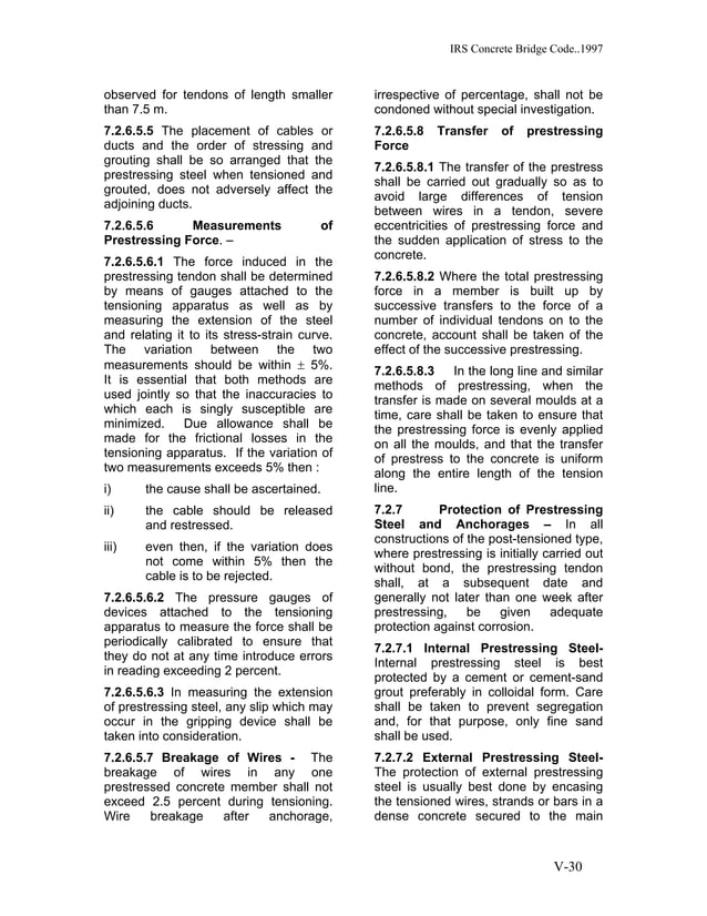 Irs concrete bridge code | PDF