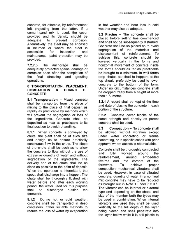 Irs concrete bridge code | PDF