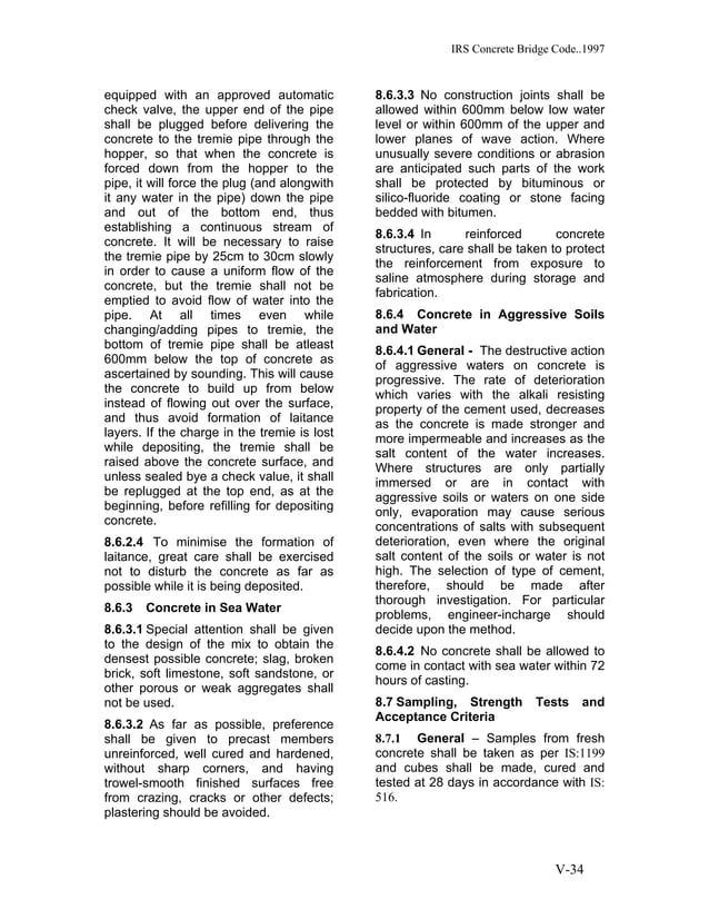 Irs concrete bridge code | PDF