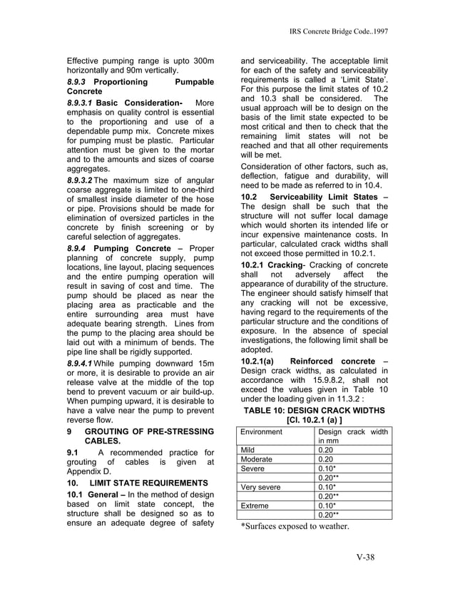 Irs concrete bridge code | PDF