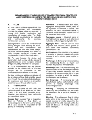 Irs concrete bridge code | PDF
