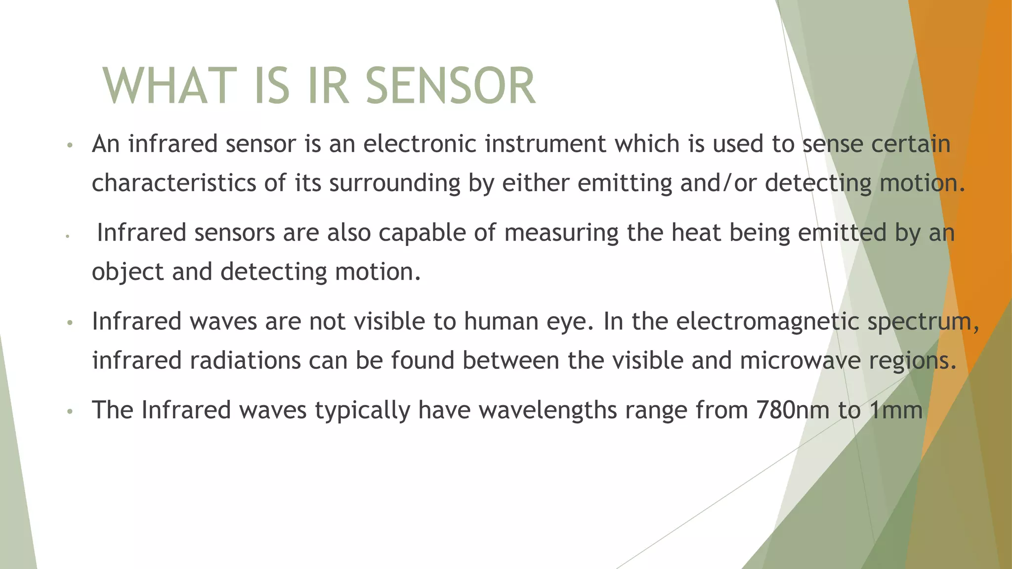 Ir sensor | PDF