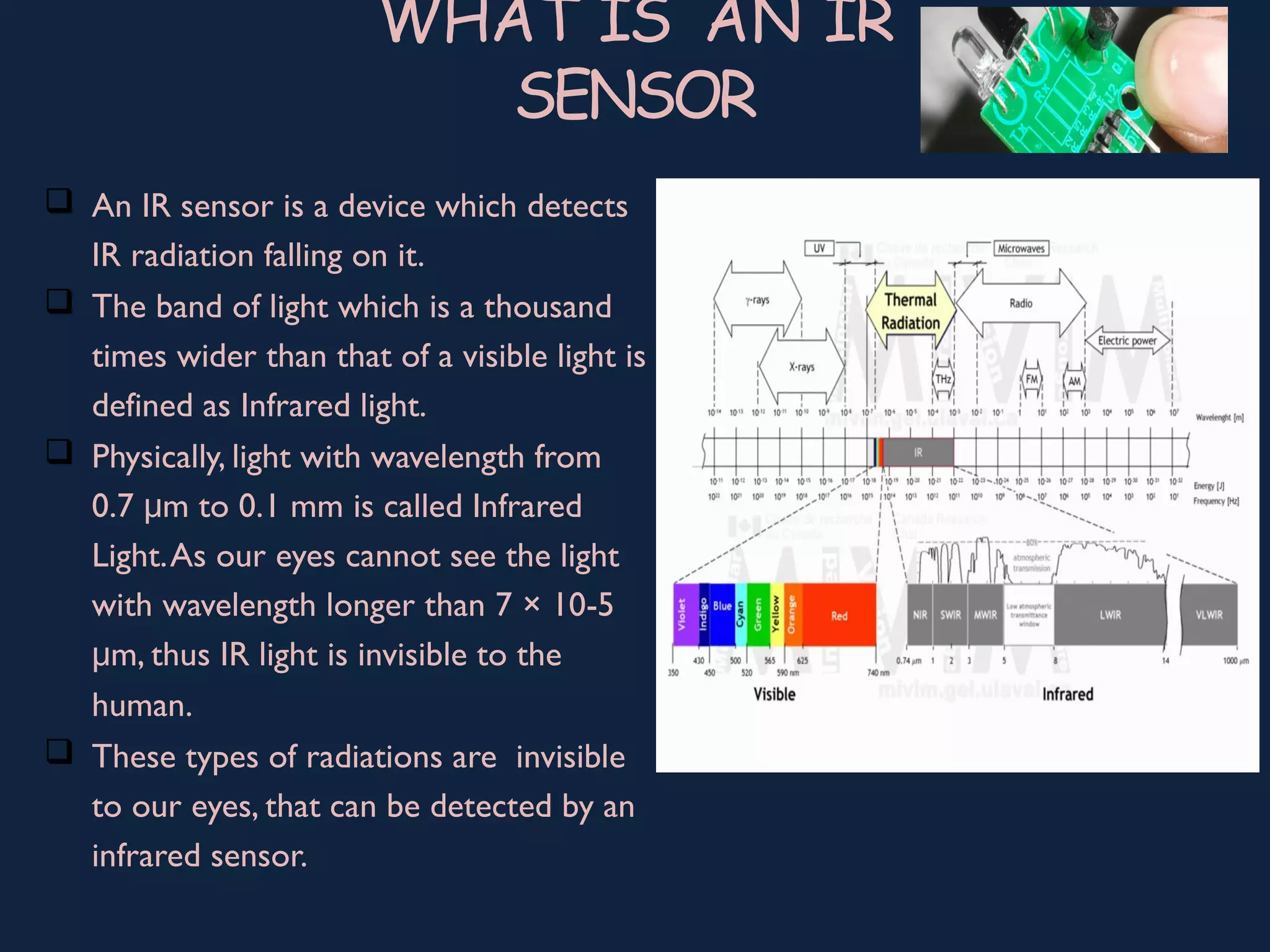 Ir sensor mechanism and interfacing with a micro controllers.PPT