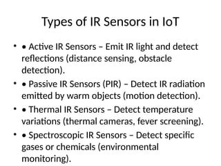 IR_Sensors_in IOT in realtime applications | PPTX