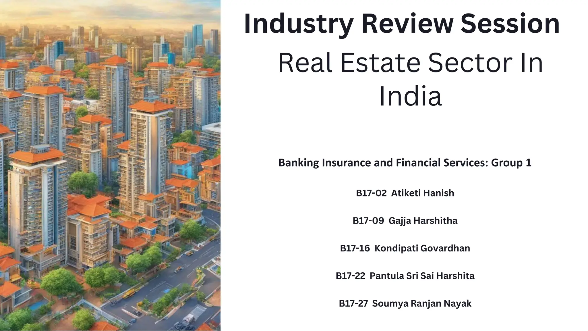 Industry Review on Real Estate Sector in India.pptx