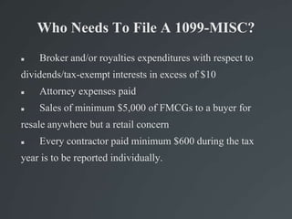 IRS Form 1099-MISC | PPT