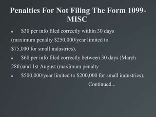 IRS Form 1099-MISC | PPT