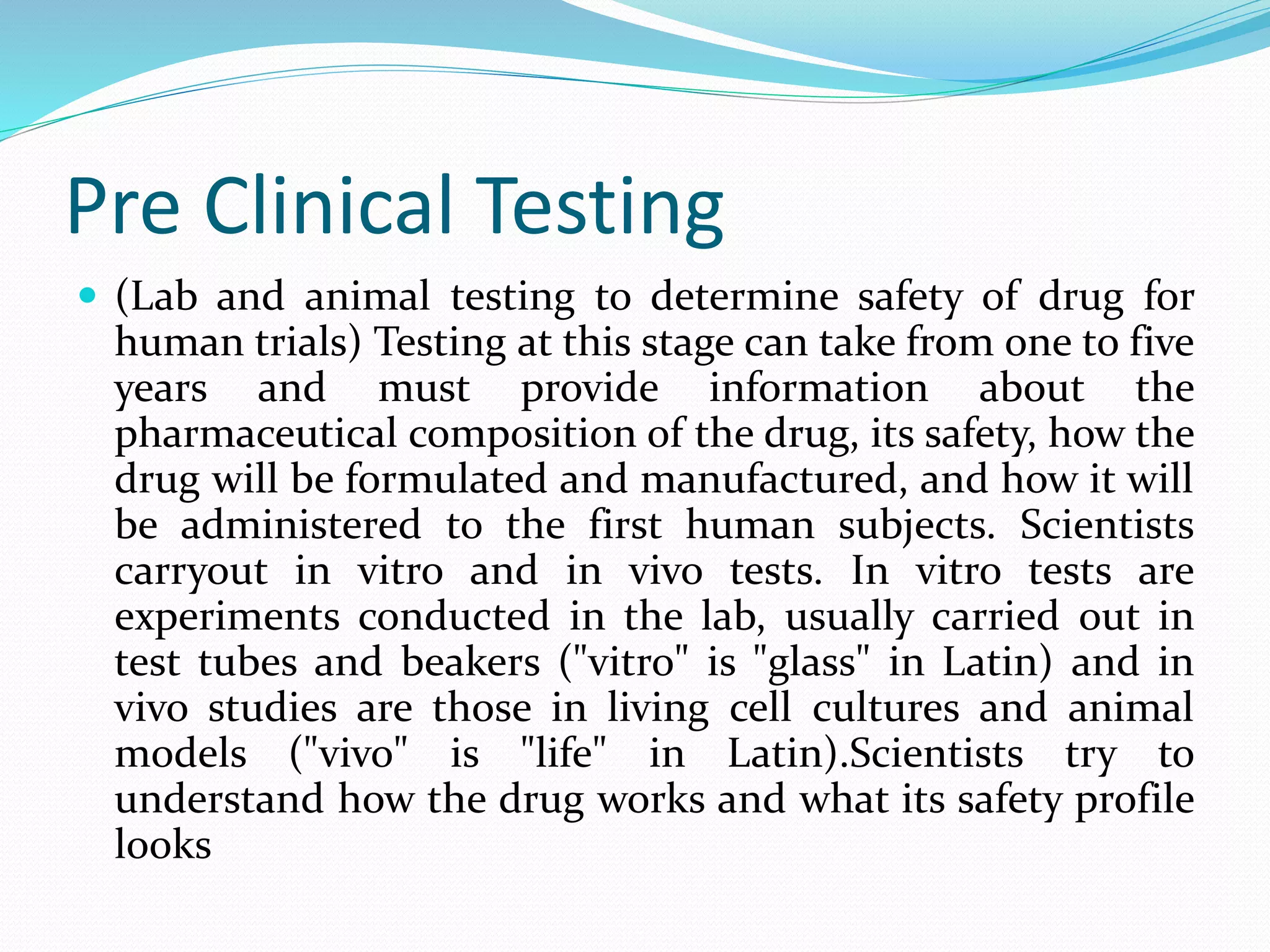 Approval and Application Process involved in Investigational New Drug ...