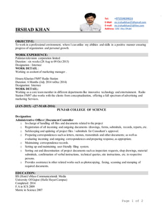 Irshad khan | DOCX