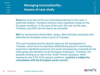Lisbon presentation - Transnational issues and EWC competencies | PPT