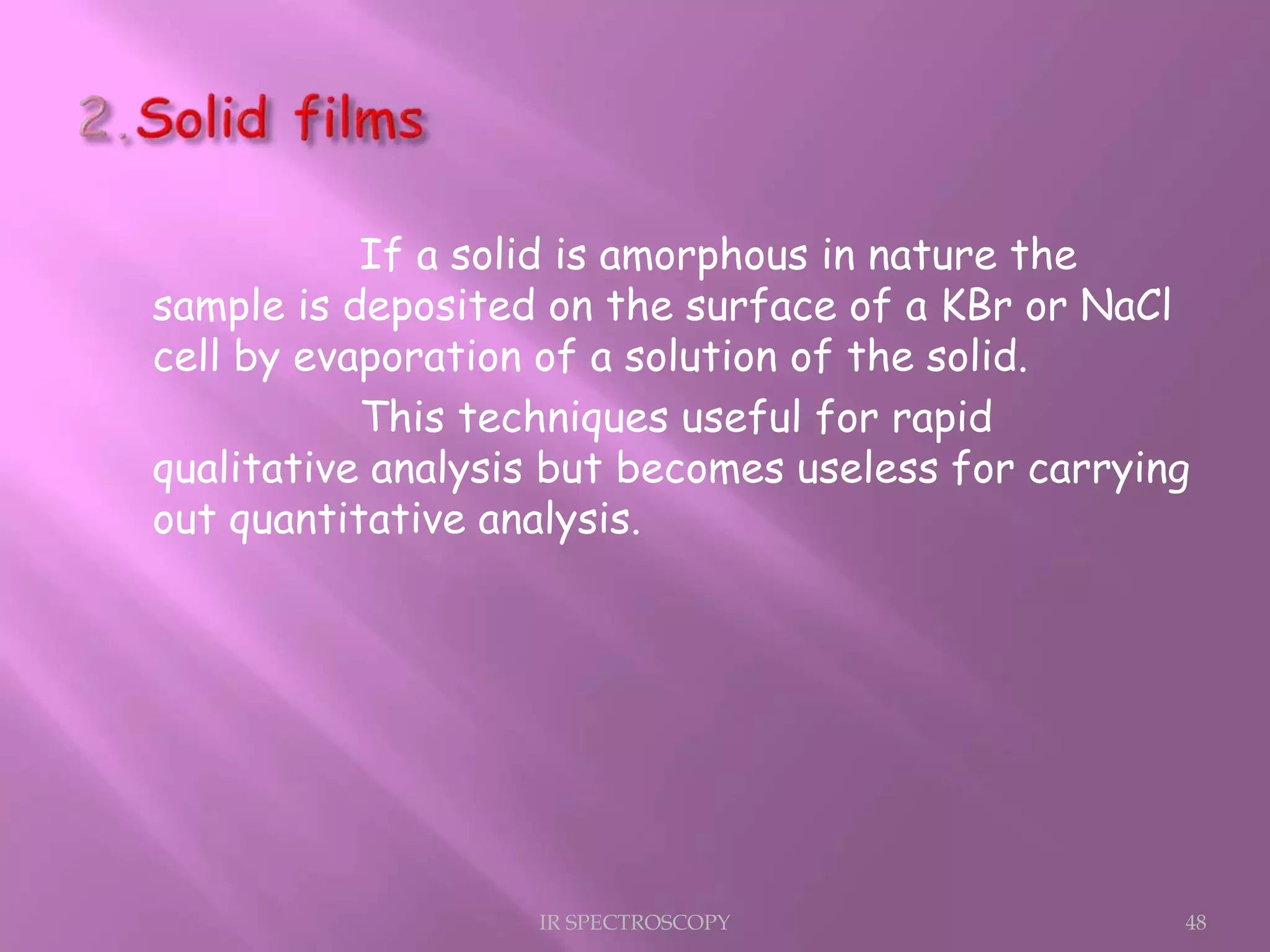 Ir spectroscopy | PPTX