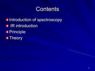 IR Spectroscopy with detailed introduction | PPT