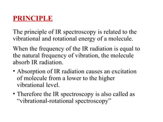 IR SPECTROSCOPY / biophysics/biophysical techniques | PPTX