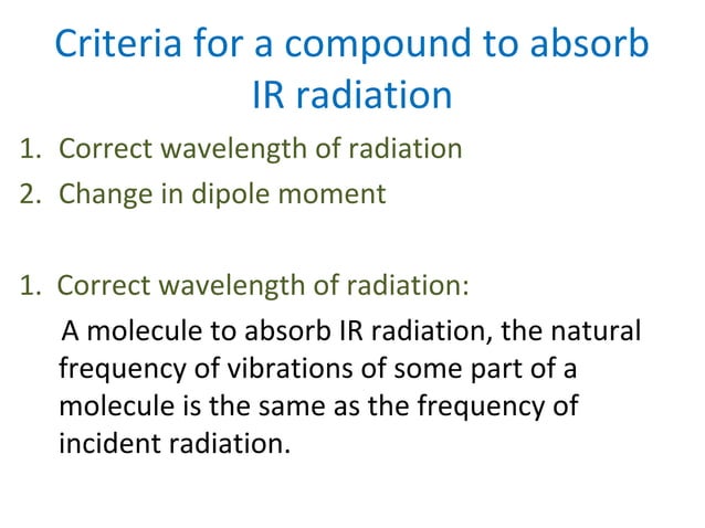 Introduction and Principle of IR spectroscopy | PPT