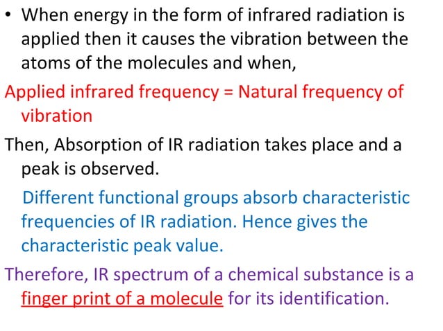 Introduction and Principle of IR spectroscopy | PPT