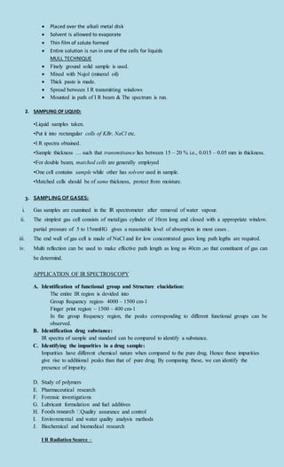 Ir spectroscopy PRESENTED BY DIPSANKAR | DOCX