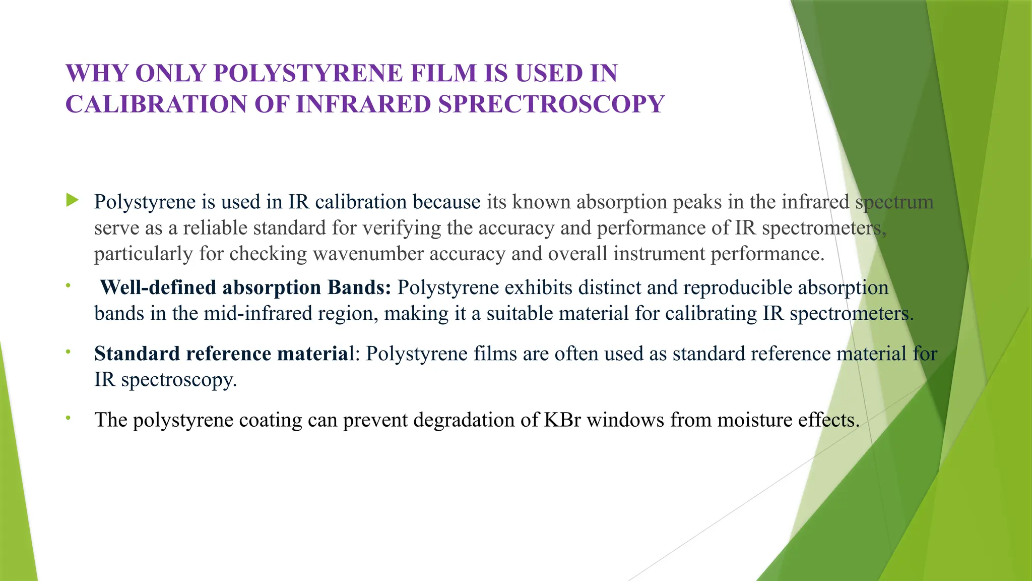 Calibration of IR Spectrophotometer for AIT subject | PPTX