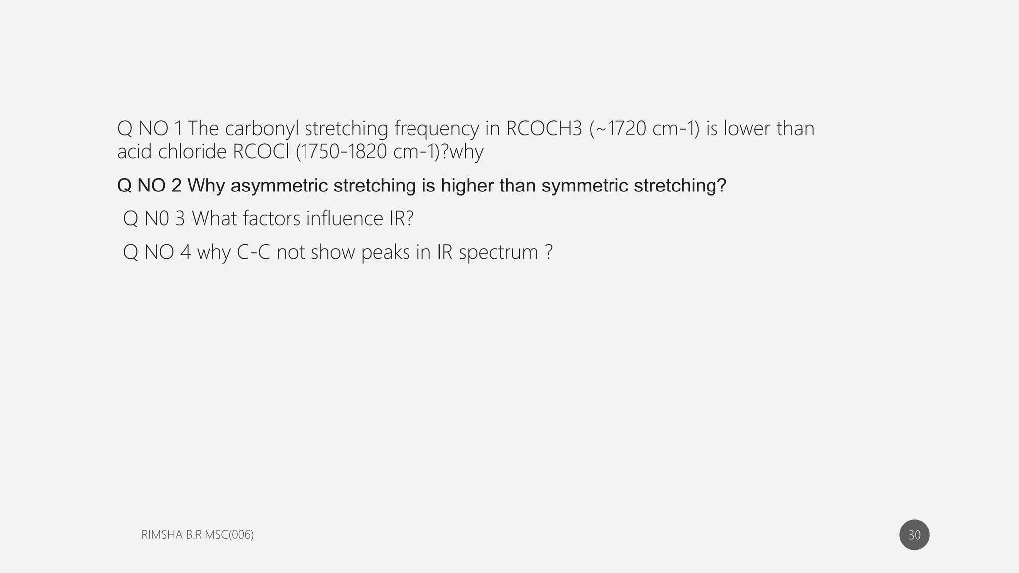 infrared spectroscopy and factors effecting the IR | PPTX