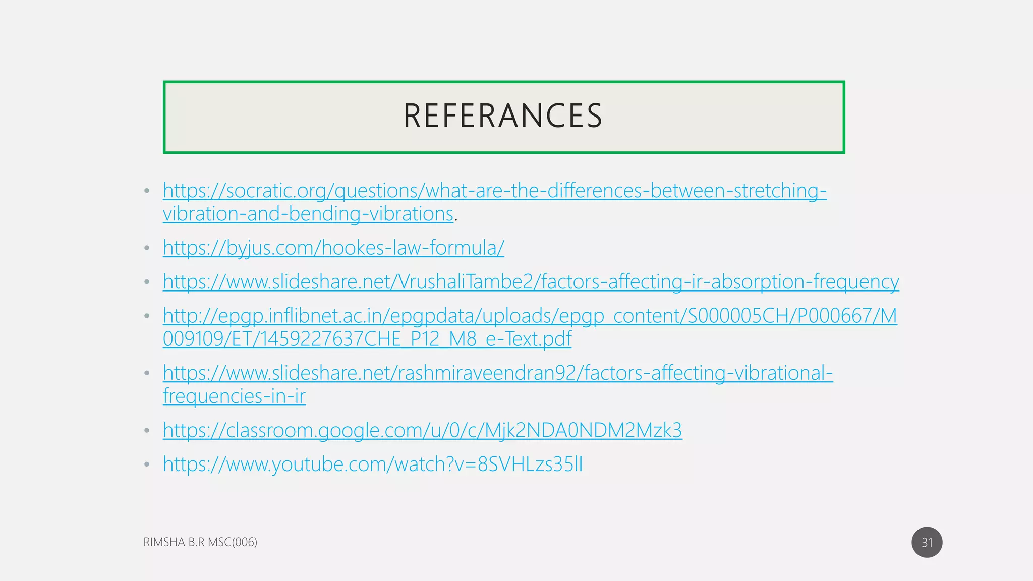 infrared spectroscopy and factors effecting the IR | PPTX