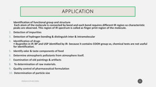 infrared spectroscopy and factors effecting the IR | PPTX