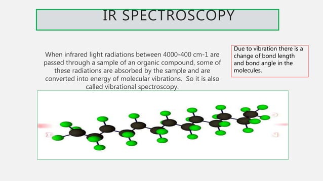 infrared spectroscopy and factors effecting the IR | PPTX