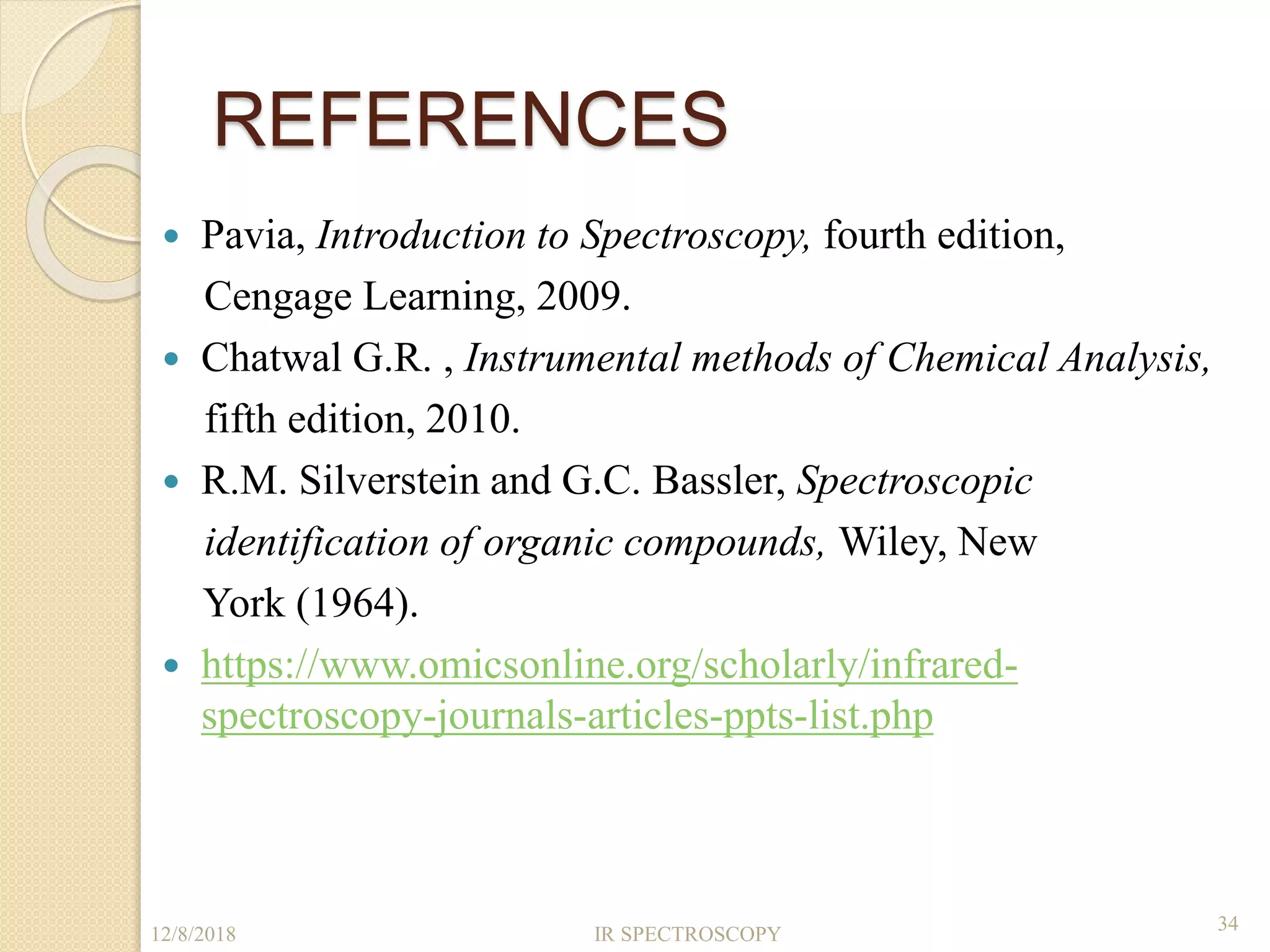 IR Spectroscopy | PPTX