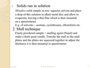 IR Spectroscopy | PPTX
