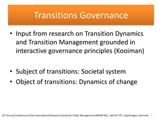 Transitions Governance and Public Administration | PPTX