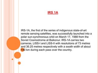 IRS Sattellite | PPTX
