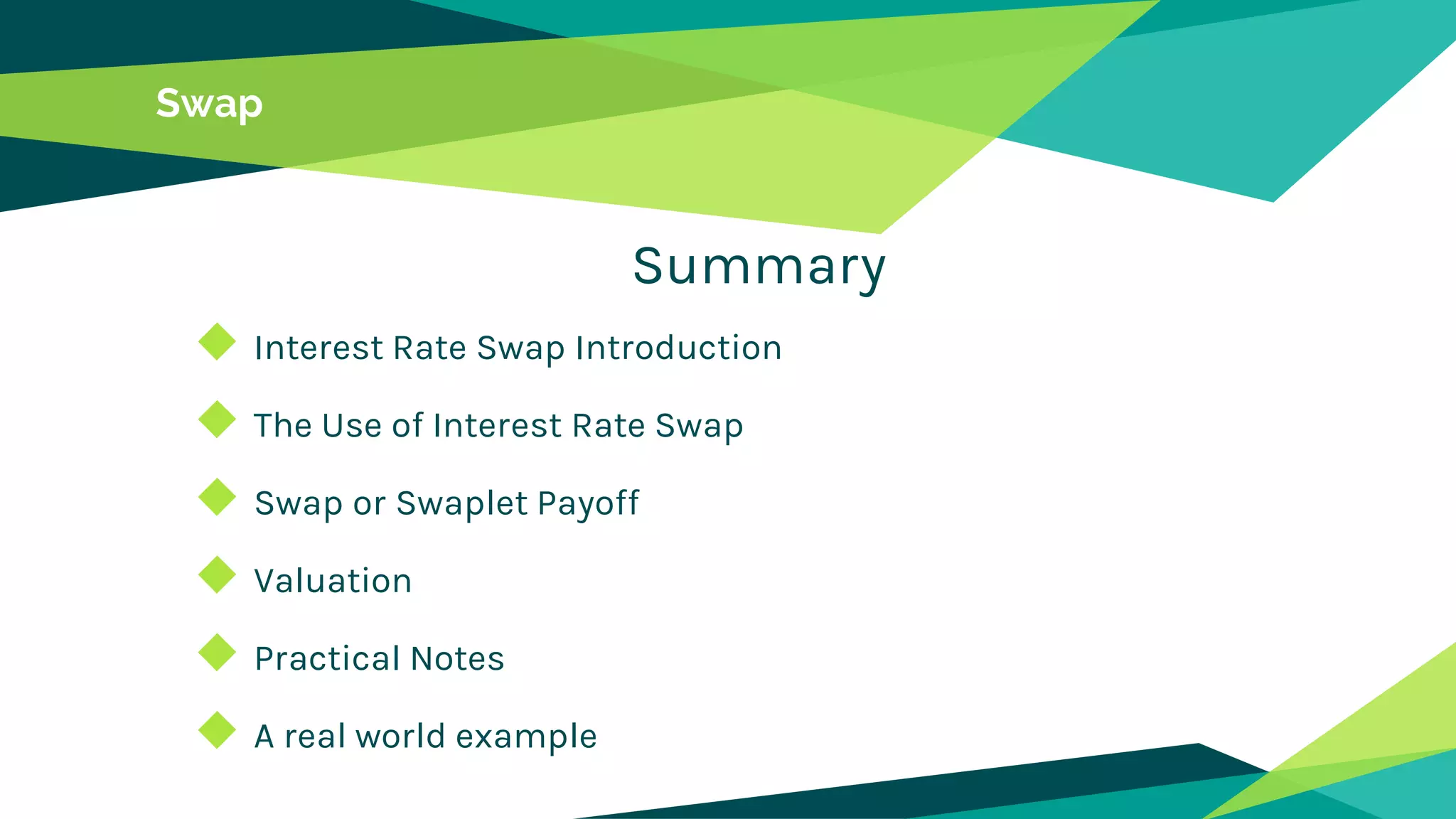 Interest Rate Swap Valuation Introduction and Practical Guide | PPT