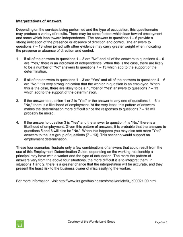 IRS Worker Classification | PDF