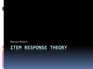 Irt assessment | PPT