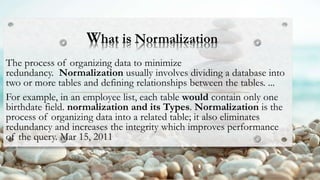 information retrieval Techniques and normalization | PPTX