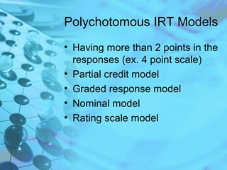 Irt 1 pl, 2pl, 3pl.pdf | Standardized Testing | Educational Assessment