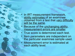 Irt 1 pl, 2pl, 3pl.pdf | Standardized Testing | Educational Assessment