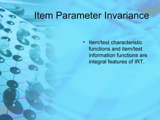 Irt 1 pl, 2pl, 3pl.pdf | Standardized Testing | Educational Assessment