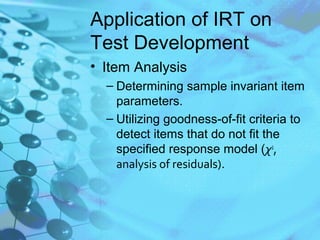 Irt 1 pl, 2pl, 3pl.pdf | Standardized Testing | Educational Assessment