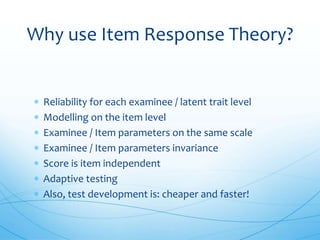 ItemResponseTheory+ComputerizedAdaptiveTesting.pptx