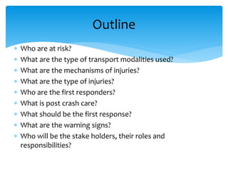 Post-crash Management & Data Needs | PPT