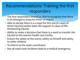 Post-crash Management & Data Needs | PPT