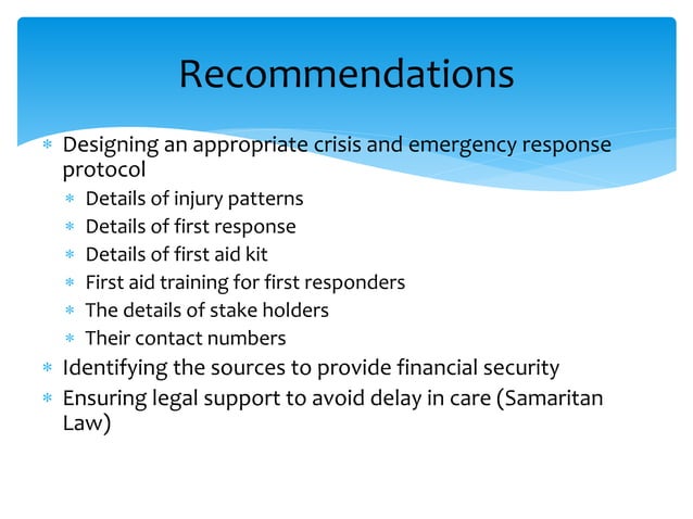 Post-crash Management & Data Needs | PPT